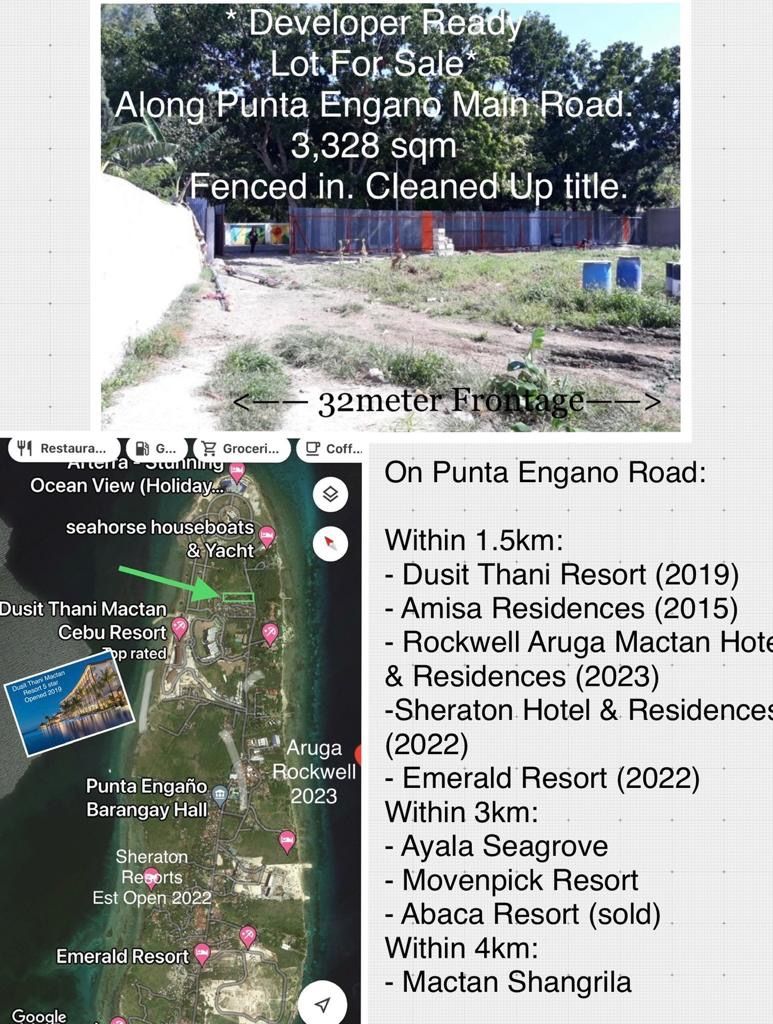 FS: Prime Commercial Lot at Punta Engano Road, Mactan Island, Cebu ...