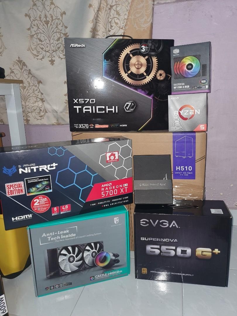PC Gaming Bundle | Case NZXT H510 White + Asrock Taichi X570 + AMD ...
