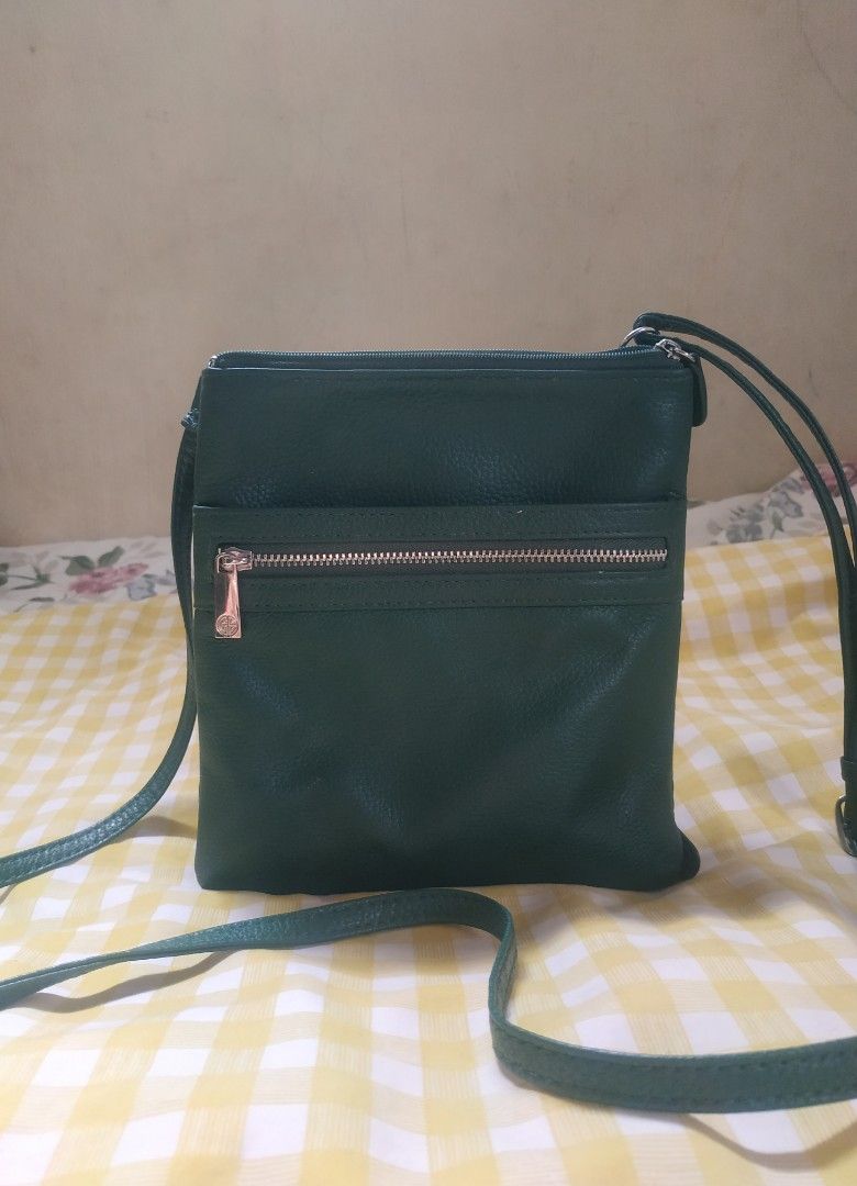 GIANI BERNINI triple-zip pebble leather dasher crossbody, Women's ...