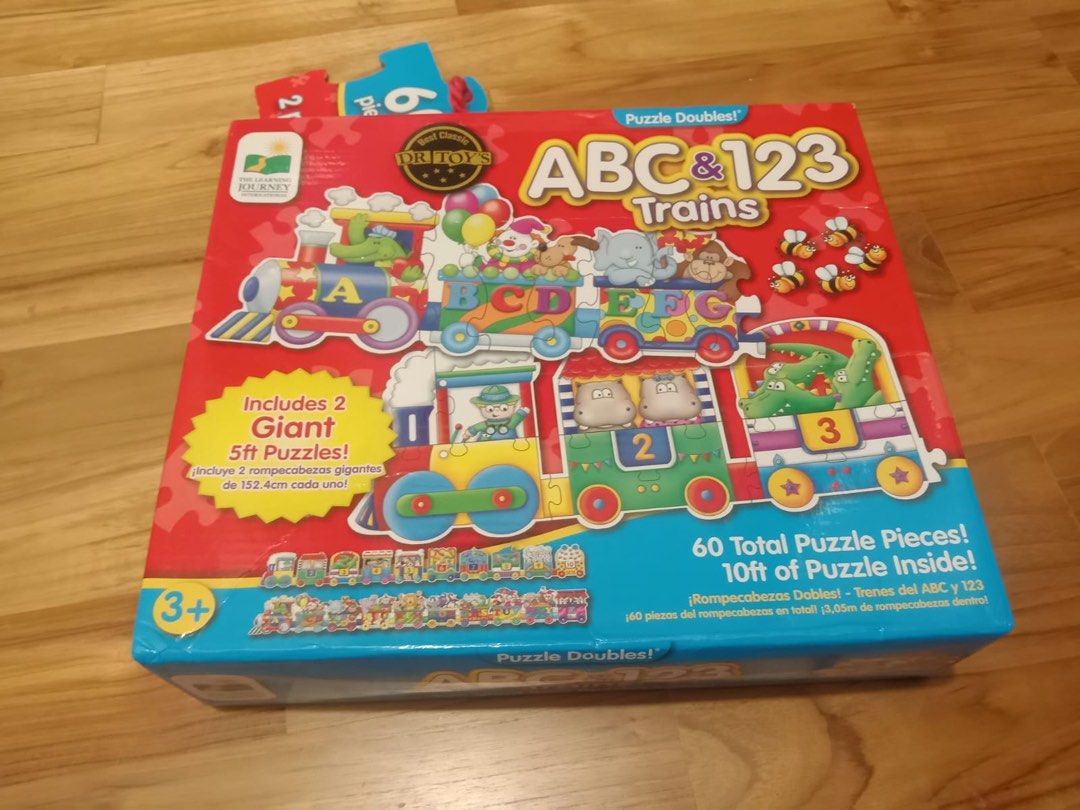 Giant train Puzzle ABCs and Numbers, Babies & Kids, Infant Playtime on ...