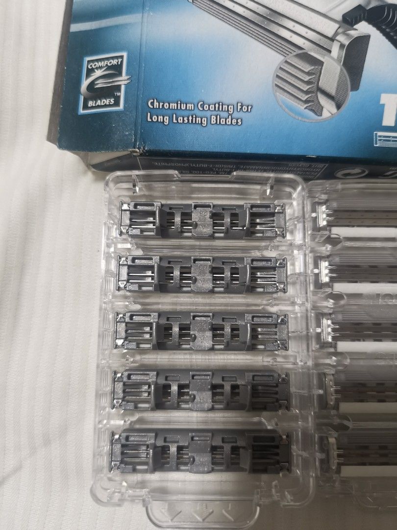 Gillette Sensor Excel Razor Blades 10pieces, Beauty & Personal Care ...