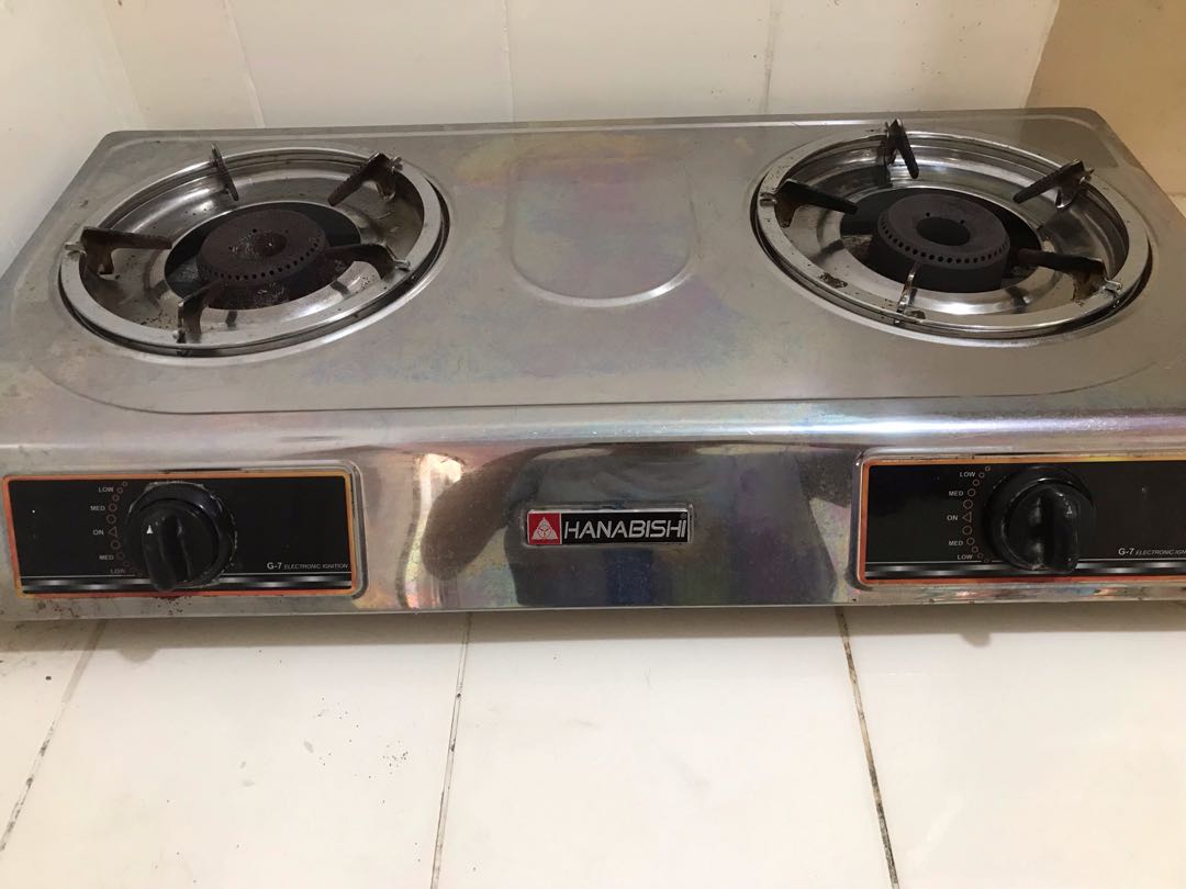 Hanabishi Stove with gas tank, TV & Home Appliances, Kitchen Appliances ...