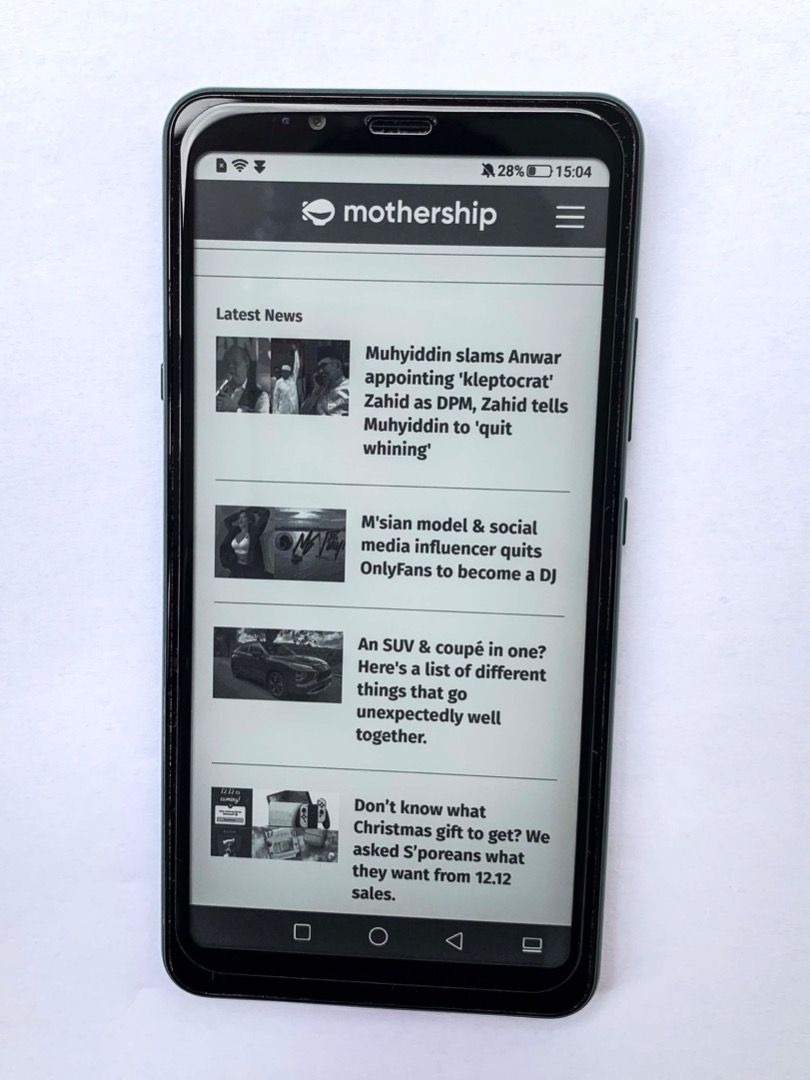 Hisense A5 Pro e-Ink phone, Mobile Phones & Gadgets, Mobile Phones, Android Phones, Android ...