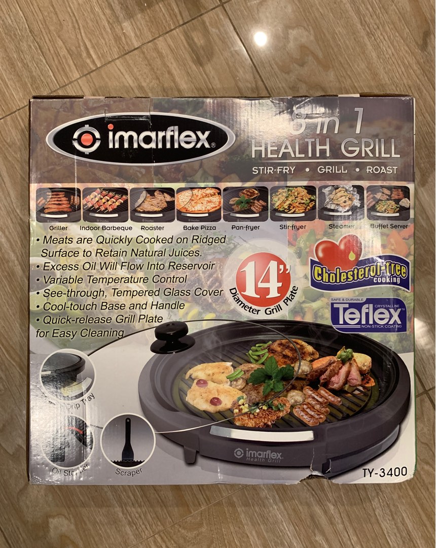 Imarflex 8 in 1 health grill, TV & Home Appliances, Kitchen Appliances, Other Kitchen Appliances ...