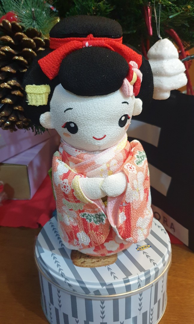 Japan Chirimen MAIKO Geisha Doll Soft Toy, Hobbies & Toys, Toys & Games ...