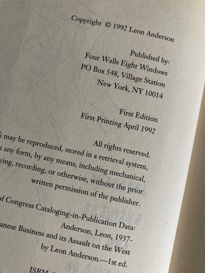 Japanese Rage - Leon Anderson, Hobbies & Toys, Books & Magazines ...