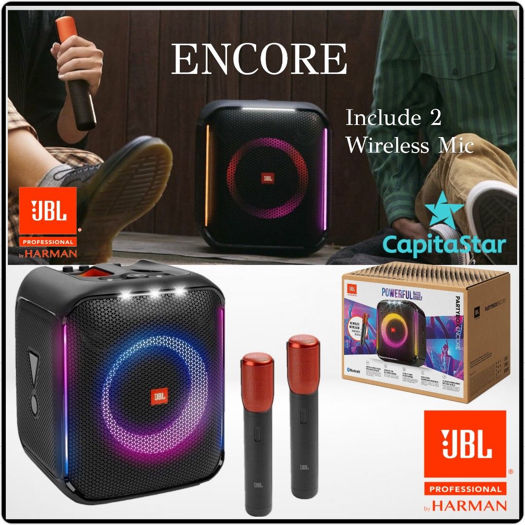 Jbl Partybox Encore Wireless Speaker Include Wireless Mic Audio Soundbars Speakers