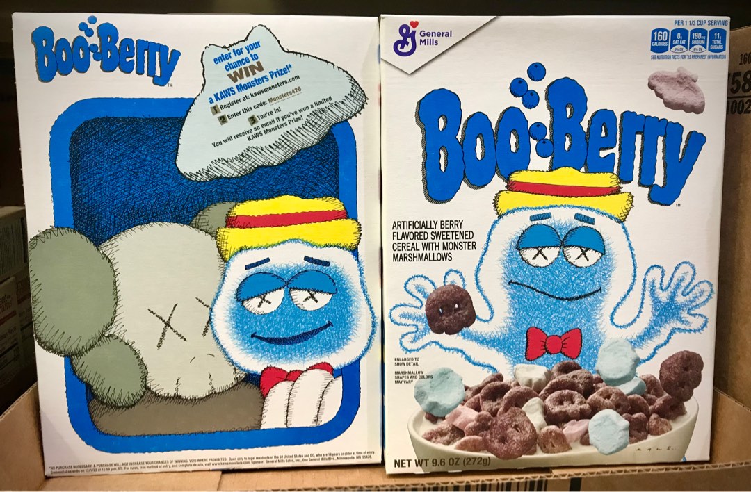 Kaws X Boo Berry Limited Edition (272g), Food & Drinks, Packaged ...
