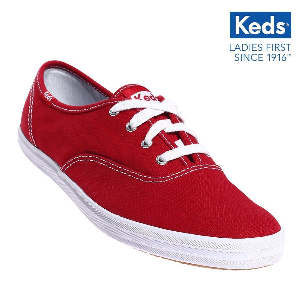 Keds Champion Canvas Lace-up Women's Sneakers (Red) WF31300, Women's ...