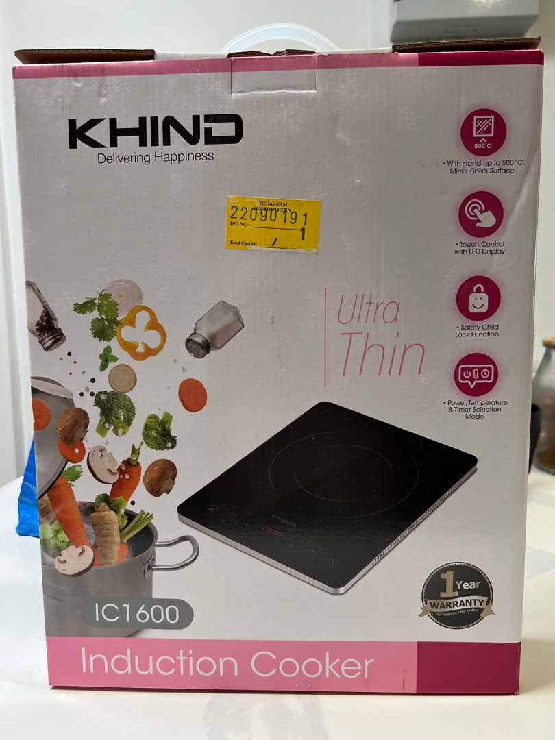 Khind induction cooker, TV & Home Appliances, Kitchen Appliances, Hobs ...