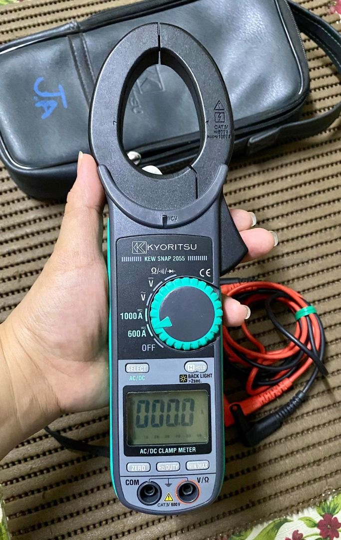 Kyoritsu 2055 AC/DC Digital Clamp Meter, 1000A/600V, Commercial & Industrial, Construction Tools ...