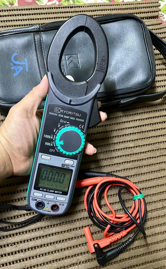 Kyoritsu 2055 AC/DC Digital Clamp Meter, 1000A/600V, Commercial ...