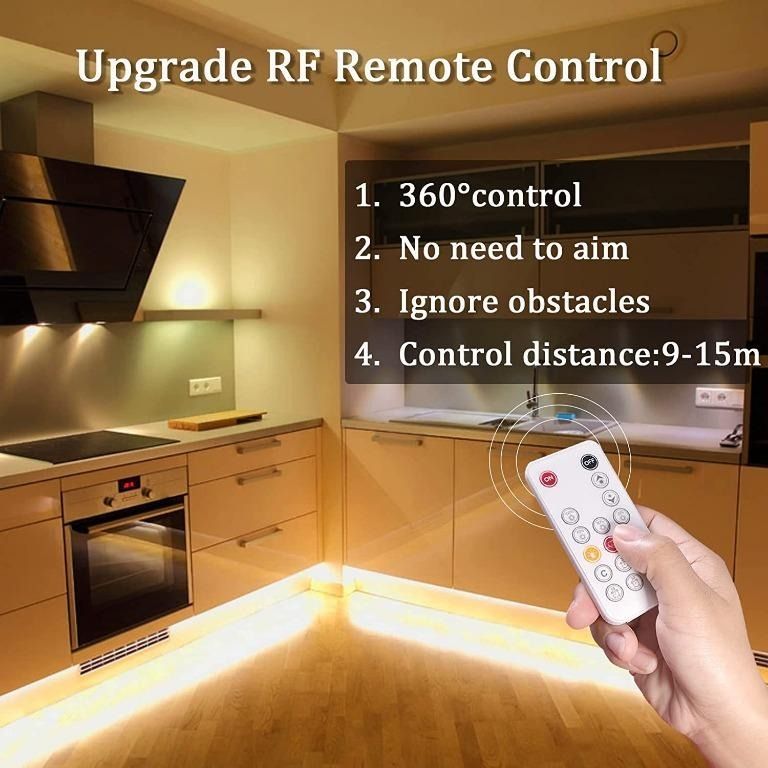 LED Strip Lights Warm White, WOBANE Dimmable LED Light Strip Kit, 5m ...