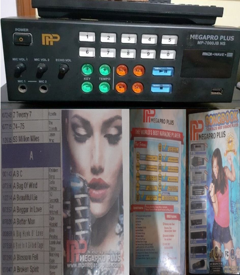 MegaPro Plus Karaoke Player MP-7000JB NS, Audio, Soundbars, Speakers & Amplifiers on Carousell