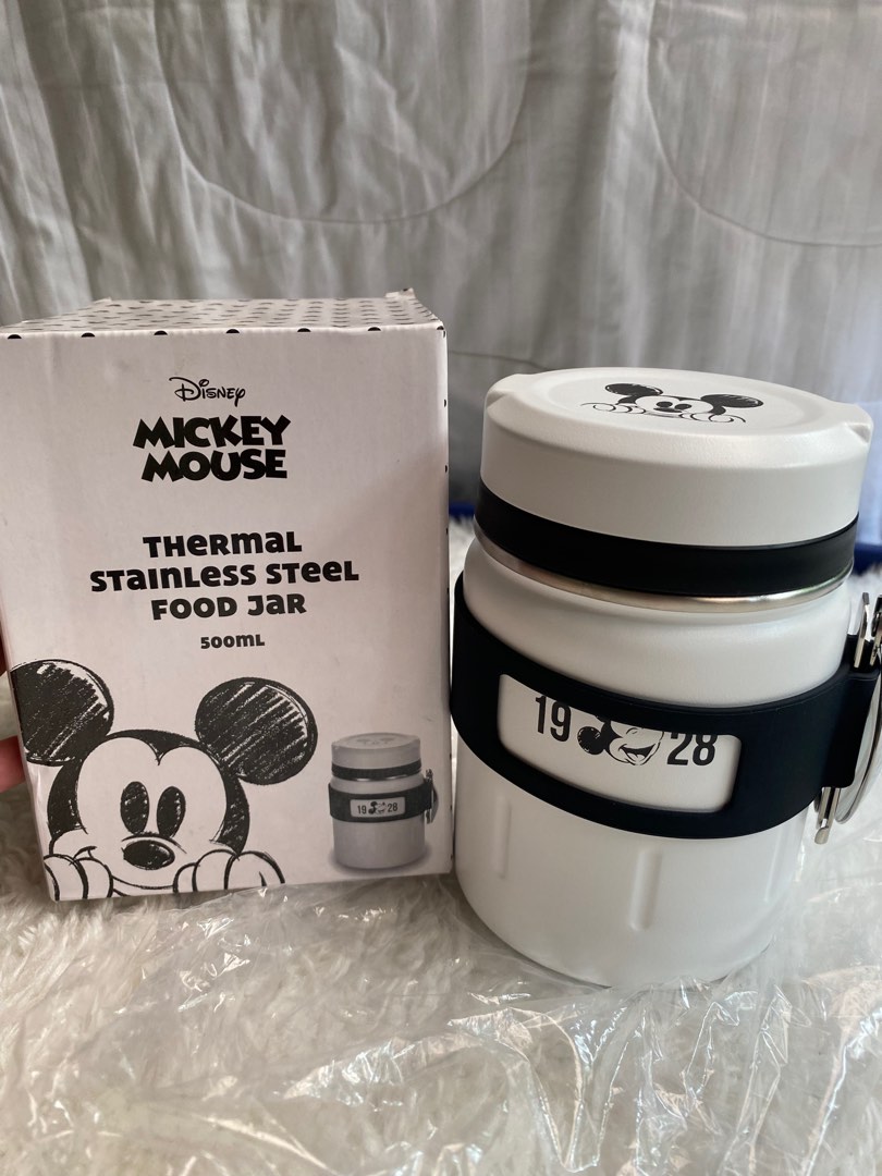 Mickey Mouse Stainless Steel Food Jar, Furniture & Home Living ...