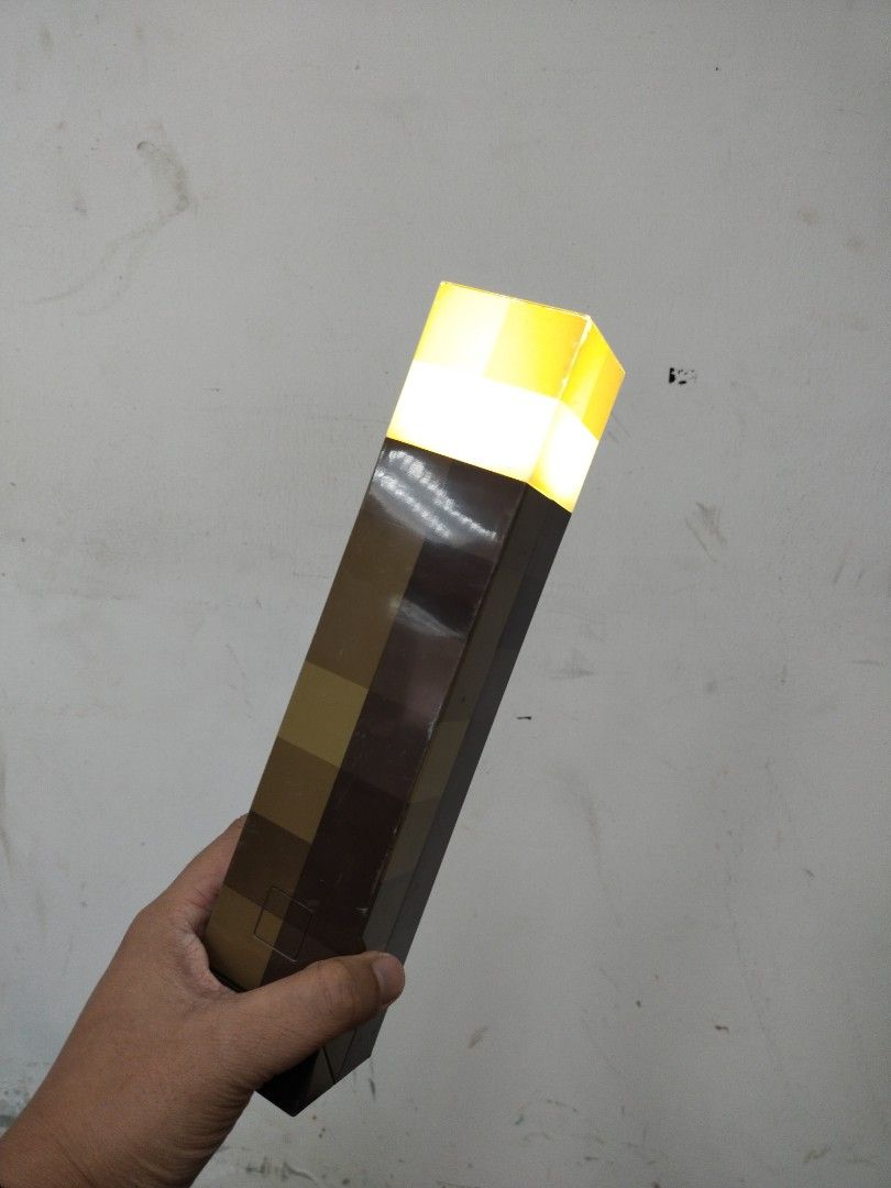 Minecraft LED 2 in 1 Torchlight, Furniture & Home Living, Lighting ...