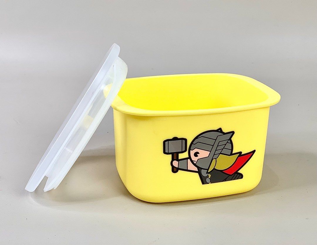 MINISO Food Container Kotak Makan Mini Marvel Edition Yellow Original ...