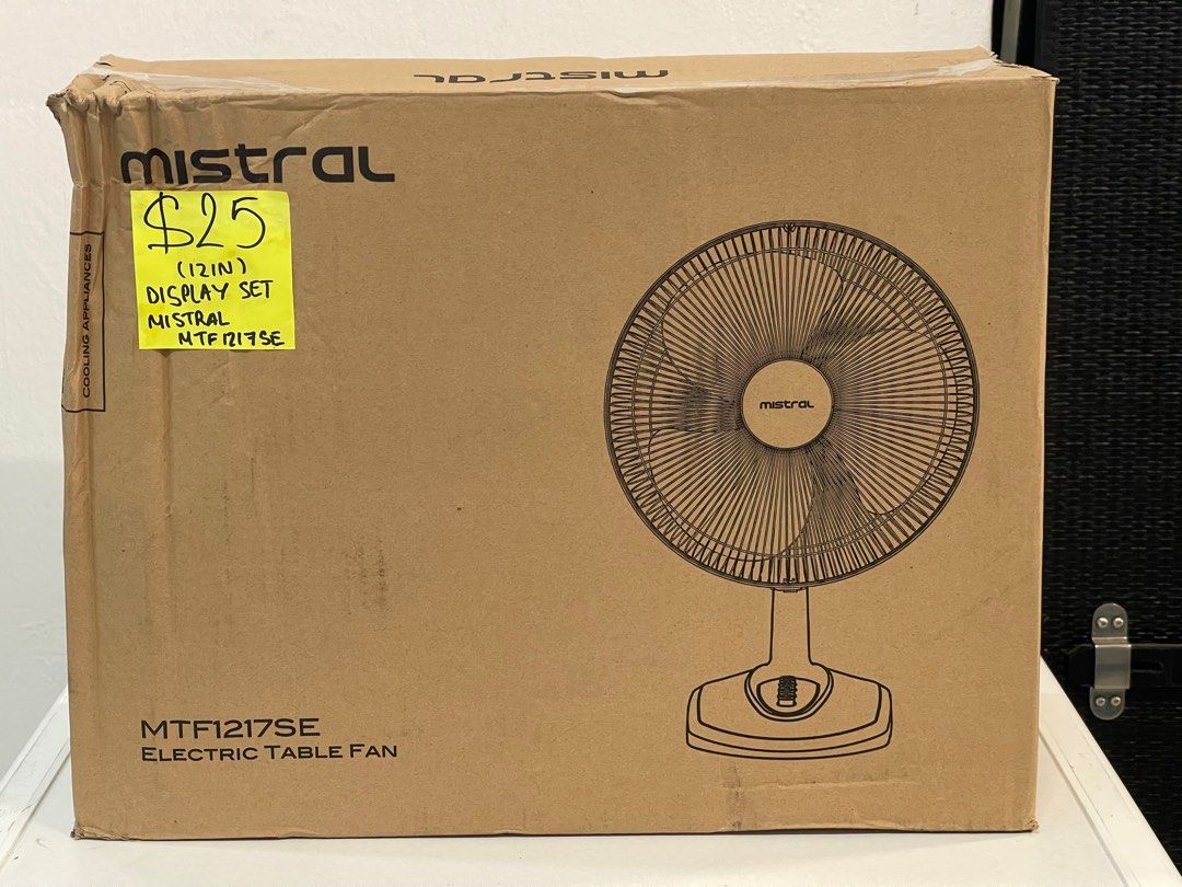 MISTRAL Mistral 12 Inch Table Fan, MTF1217SE Display Set $25, Furniture ...