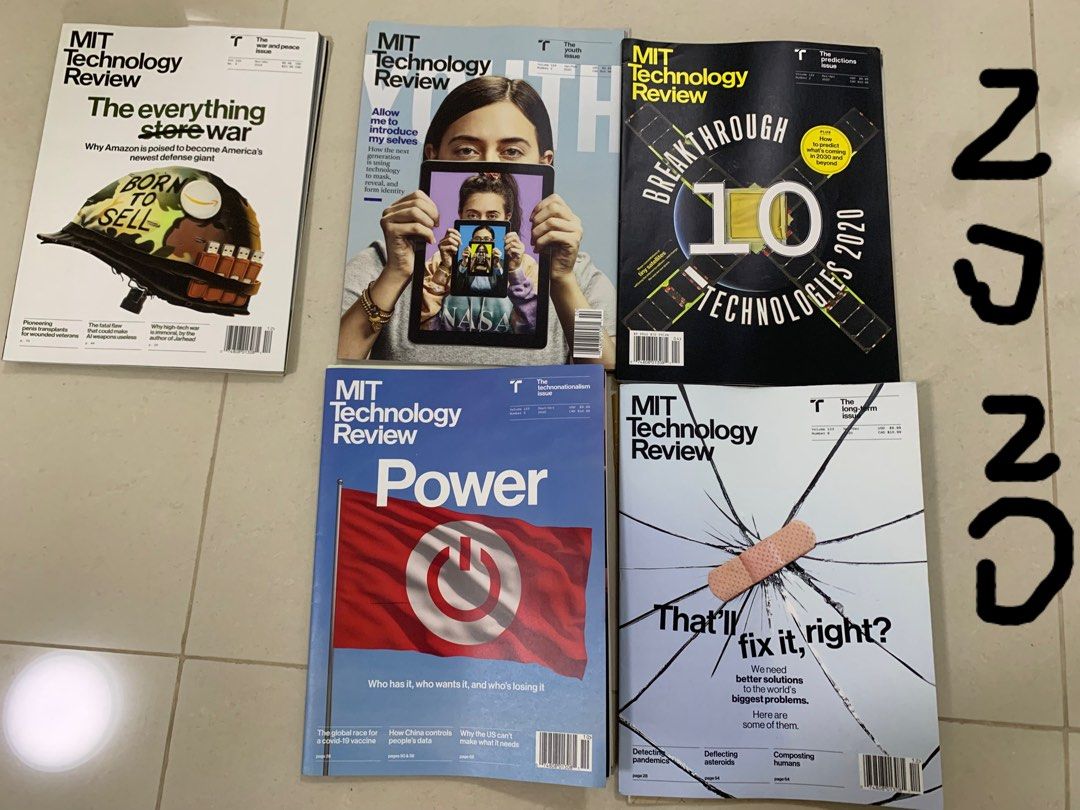 MIT Tech Review magazines 2020, 2021, 2022, Hobbies & Toys, Books ...