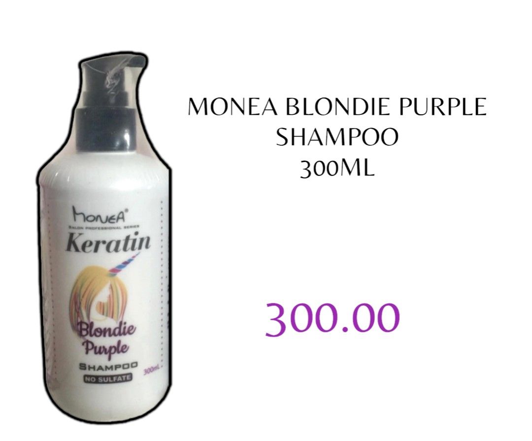 MONEA KERATIN PURPLE SHAMPOO, Beauty & Personal Care, Hair on Carousell