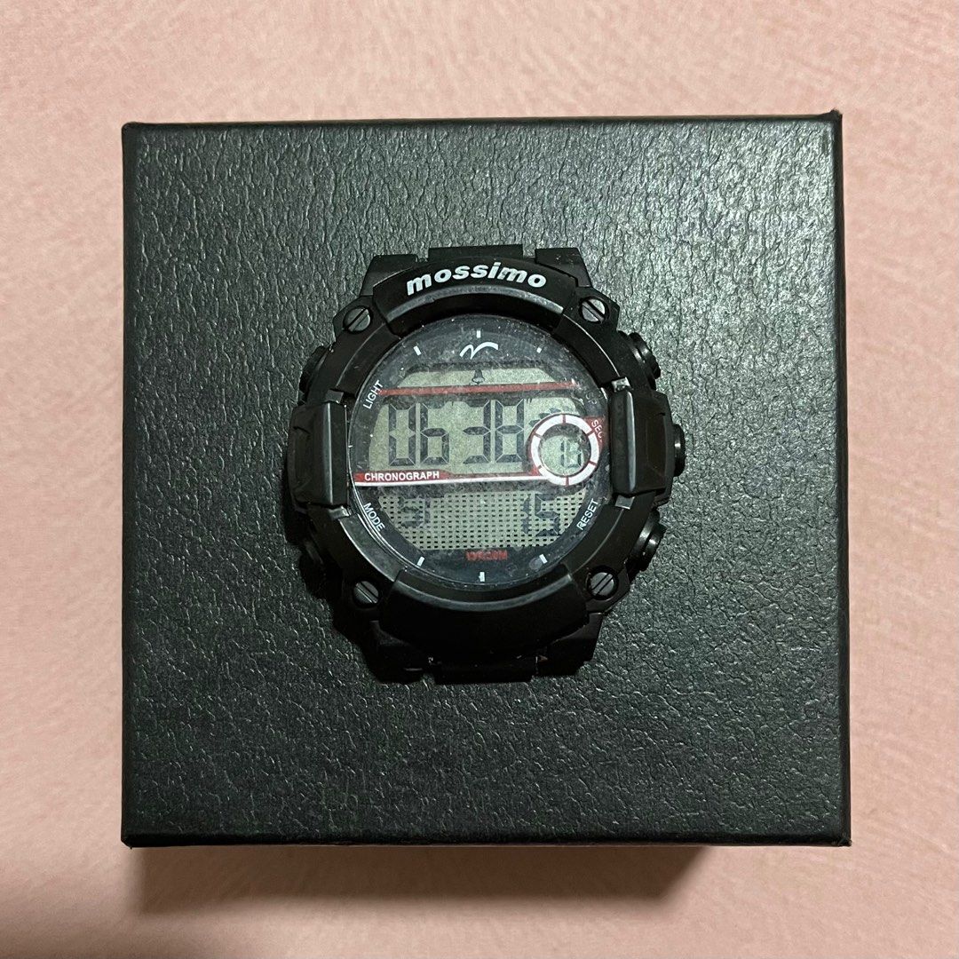 Mossimo Black/Red Sports Digital Watch, Men's Fashion, Watches ...