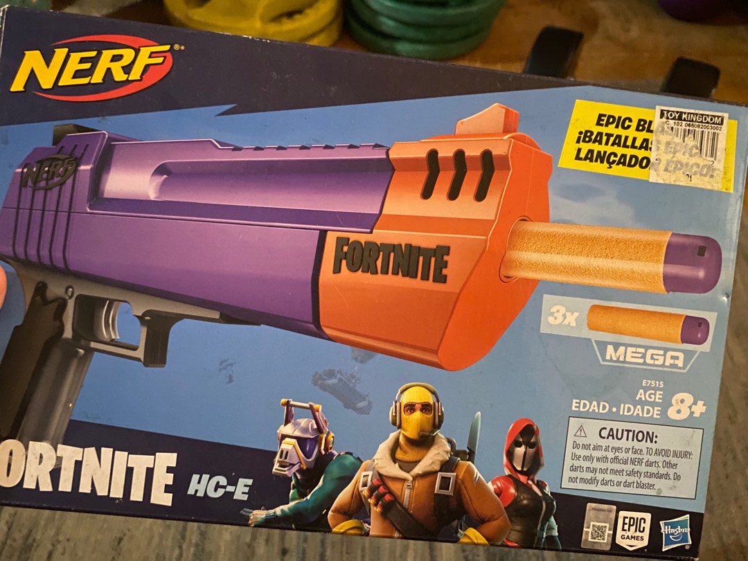 Nerf fortnite with 3 bullets, Hobbies & Toys, Toys & Games on Carousell