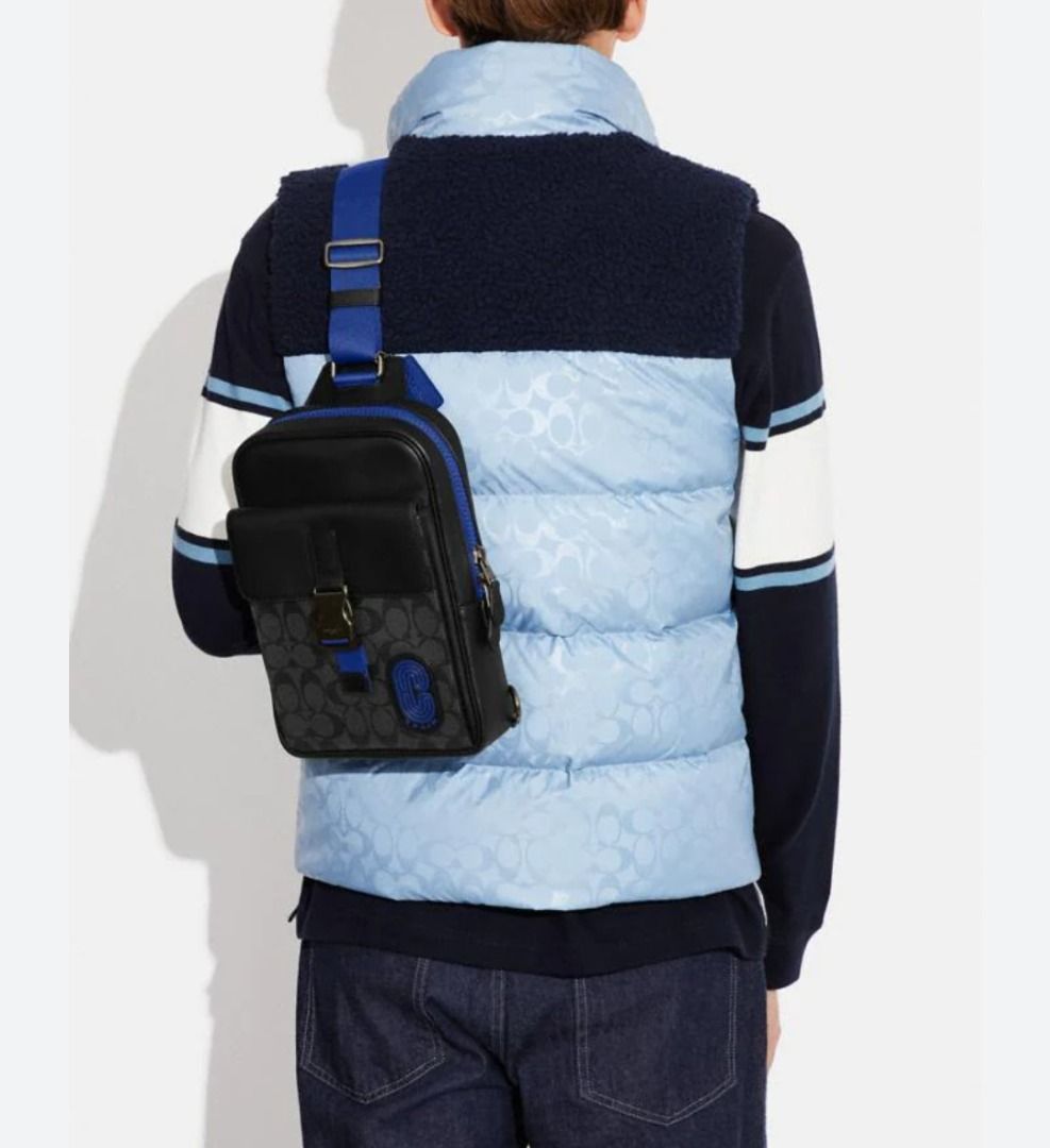 New Coach Original Track Pack In Signature Canvas With Coach Patch ...