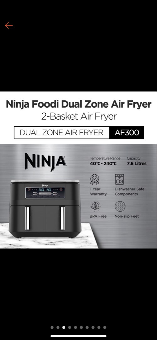 Ninja AF300 dual cooking, TV & Home Appliances, Kitchen Appliances ...