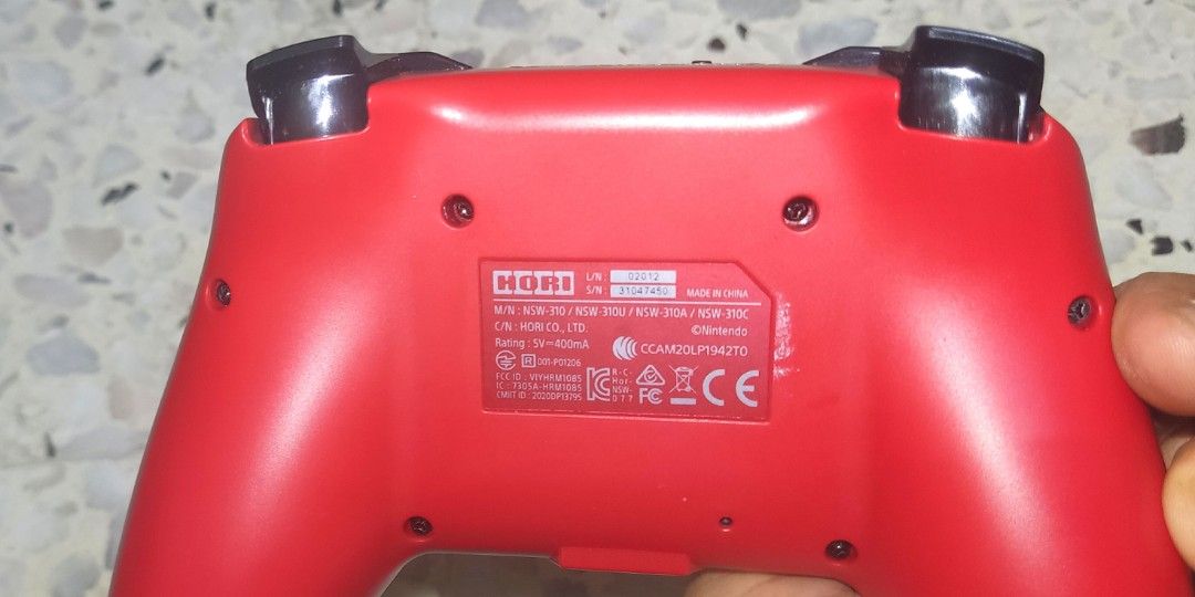 Nintendo Pro Controller Super Mario(Hori), Video Gaming, Video Games ...