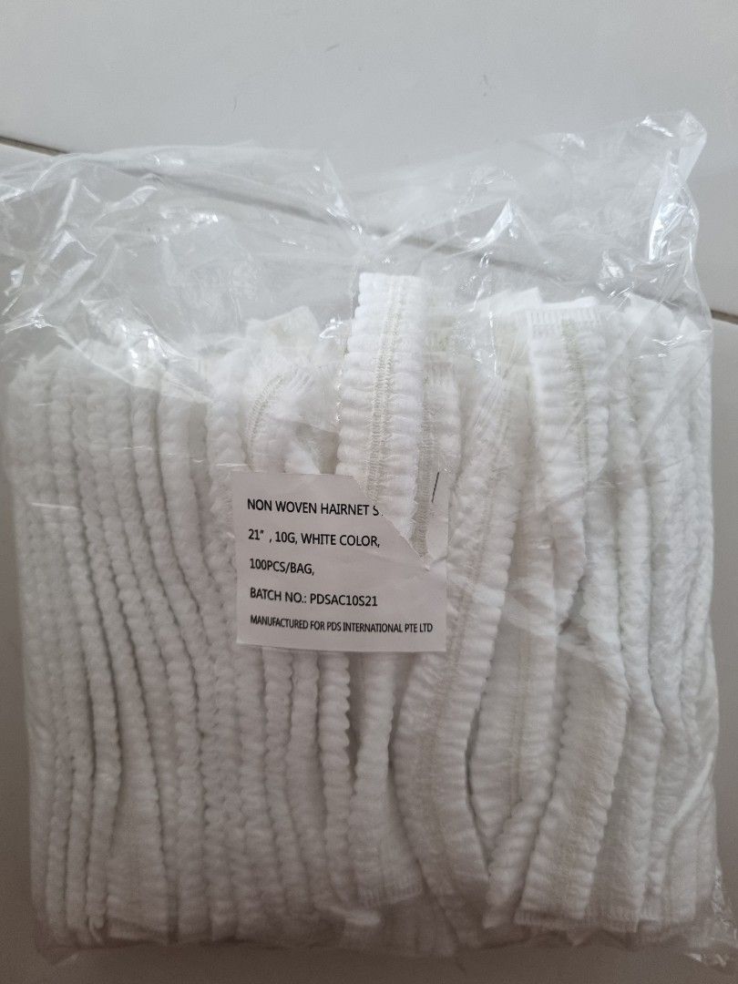 Non woven hair net (white), Beauty & Personal Care, Sanitary Hygiene on ...