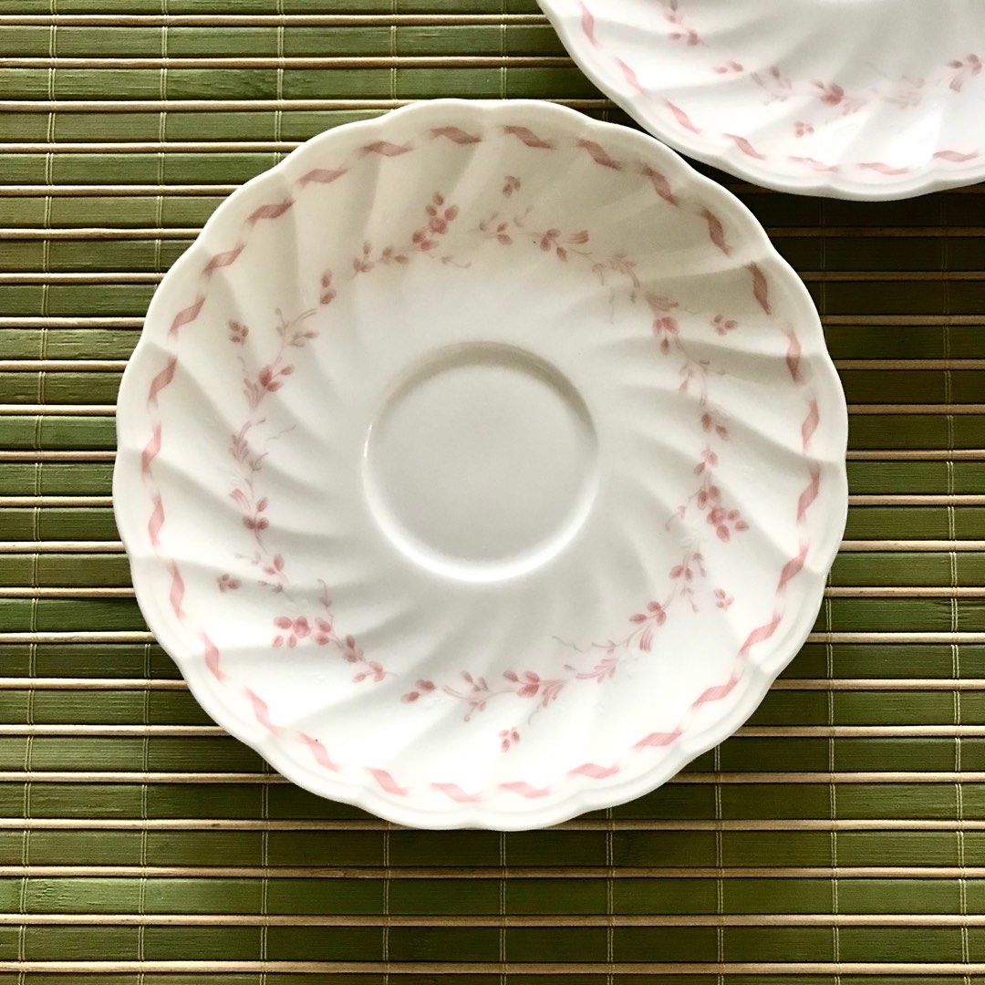 Noritake bone china pink floral saucer plate, Furniture & Home Living ...