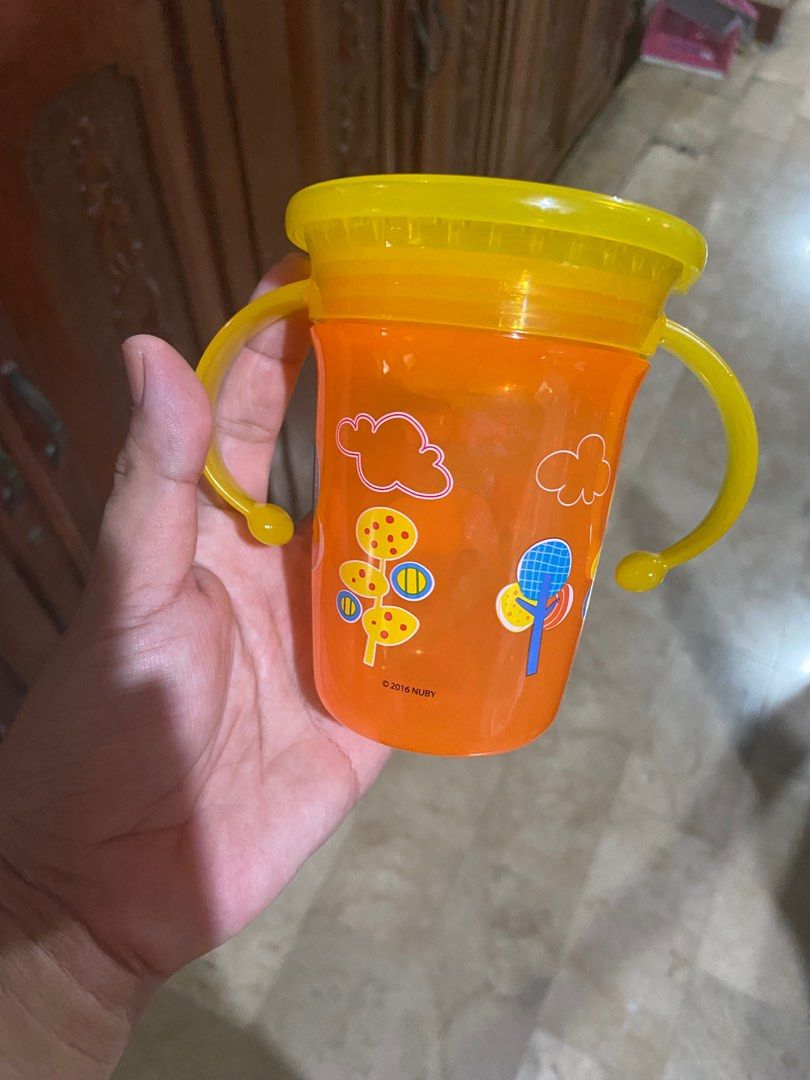 Nuby 360 Wonder Cup with Twin Handles 6m+, Babies & Kids, Nursing ...