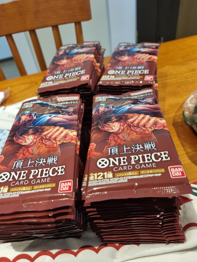 One Piece TCG OP02 FILTERED Booster packs, Hobbies & Toys, Toys & Games ...