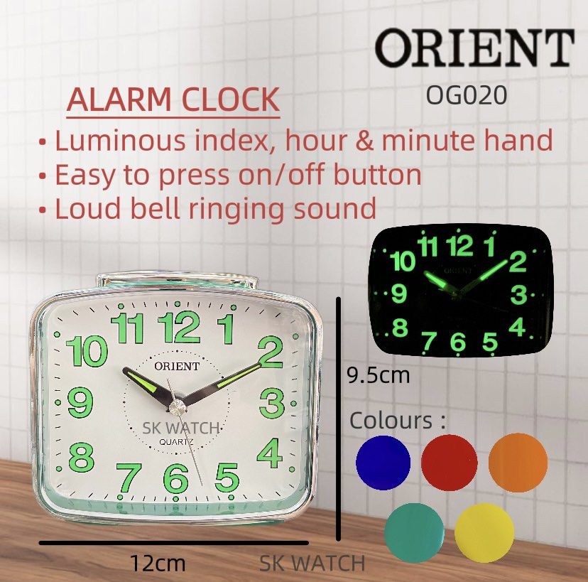 Orient Alarm Clock, Furniture & Home Living, Home Decor, Clocks on ...