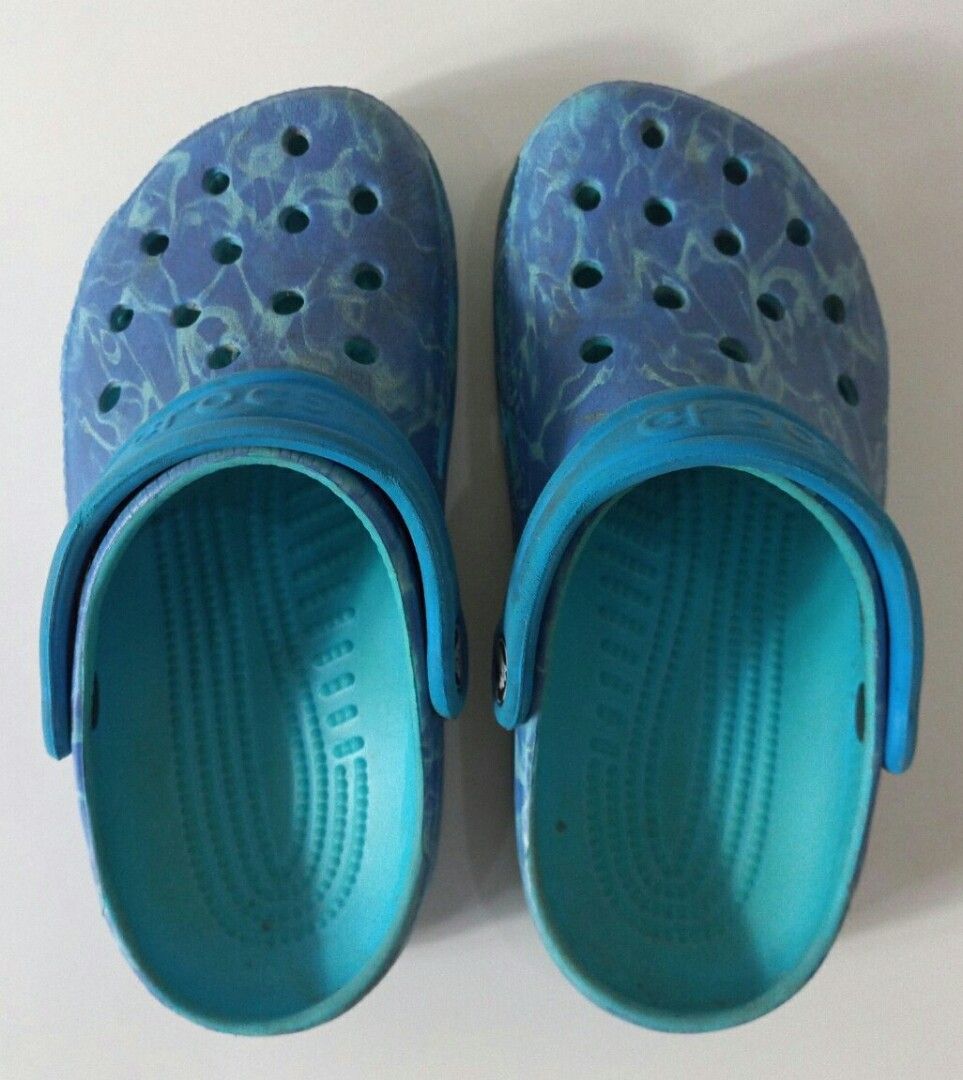 Original Crocs Kids Ocean Blue, Babies & Kids, Babies & Kids Fashion on ...