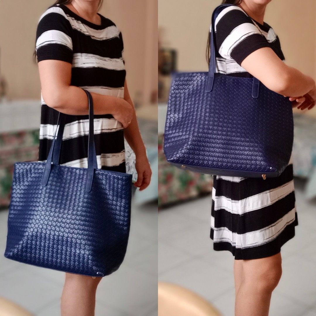 Peridot Thailand Tote Bag in Weave Leather, Women's Fashion, Bags ...