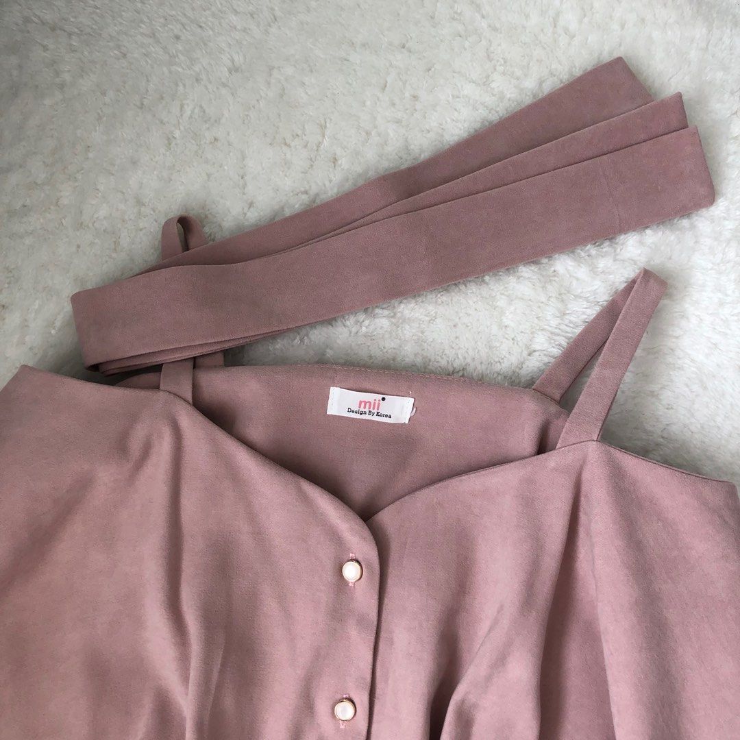 Pink dress by Mii design by Korea, Women's Fashion, Dresses & Sets ...