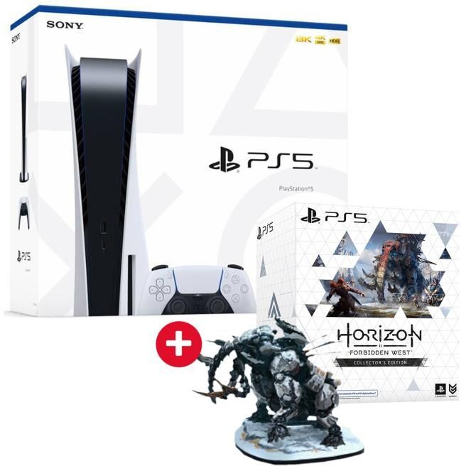 PlayStation 5 PS5 Console (Disc) + Horizon Forbidden West Collectors' Edition Bundle, Video ...