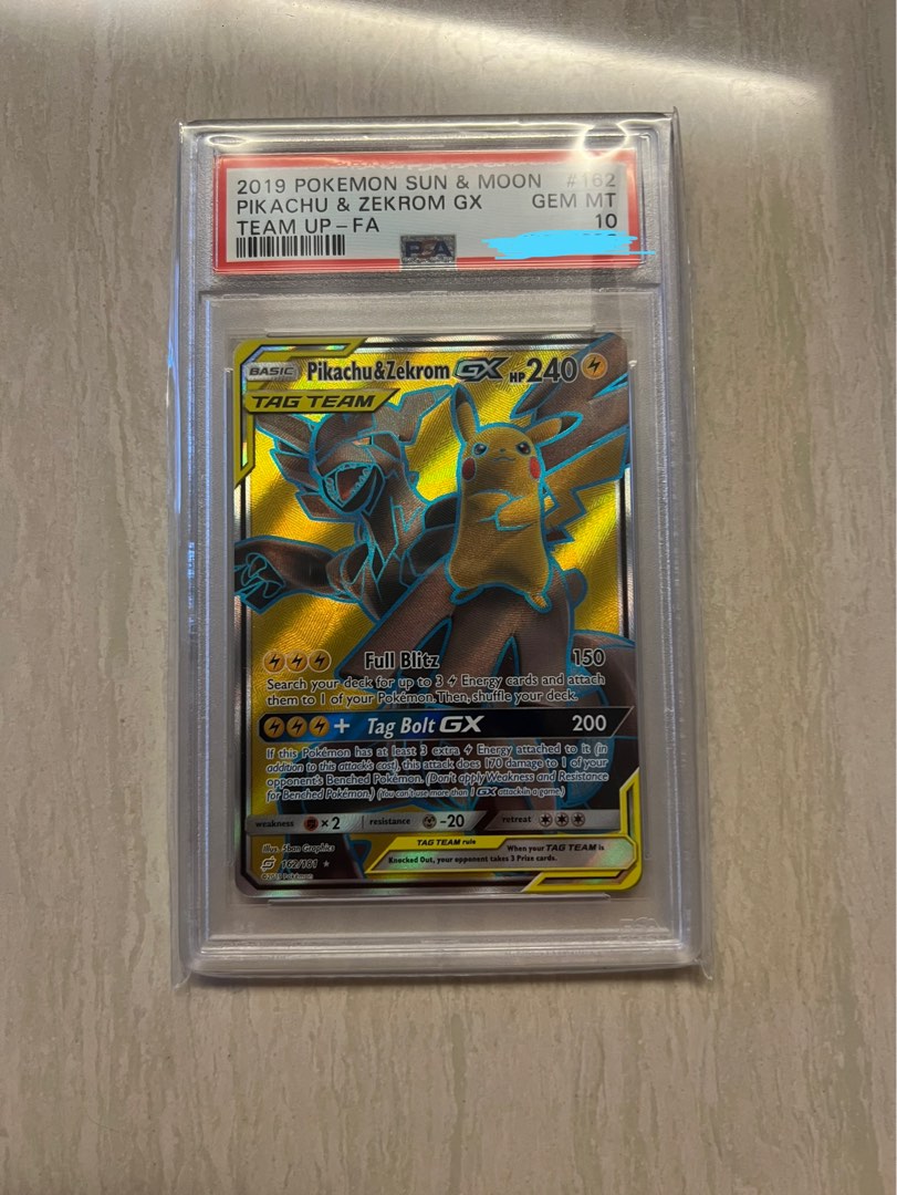 Pokemon Pikachu & Zekrom Gx PSA 10, Hobbies & Toys, Toys & Games on Carousell