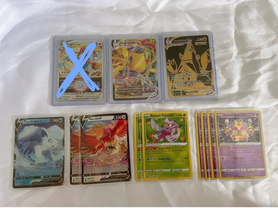 Pokemon Silver Tempest Cards (radiant tsareena alakazam hooh ho-oh ...