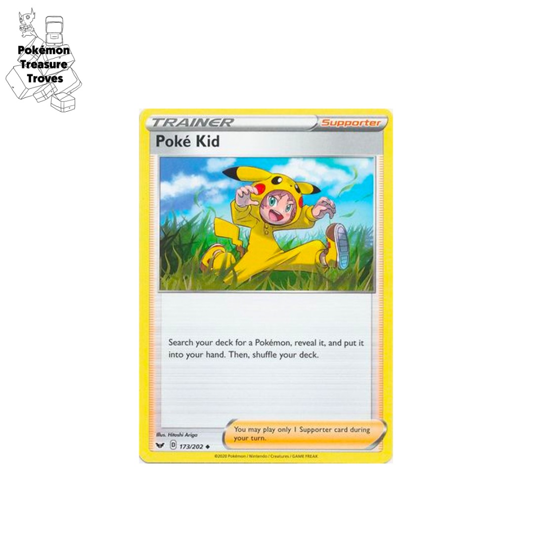 Pokemon Sword & Shield Trainer Poke Kid Card, Hobbies & Toys, Toys ...