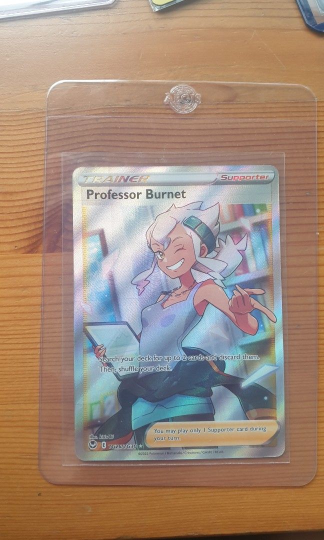 Pokemon tcg Professor Burnet ultra rare, Hobbies & Toys, Toys & Games ...