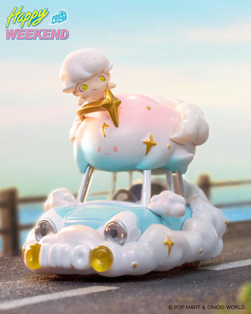 Popmart Dimoo popcar pop car happy weekend, Hobbies & Toys, Toys ...