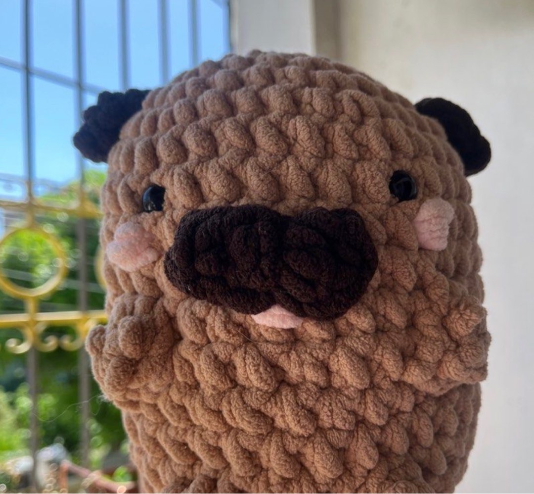 Potato Pug Crochet Plushie (Pre-loved), Hobbies & Toys, Toys & Games on ...