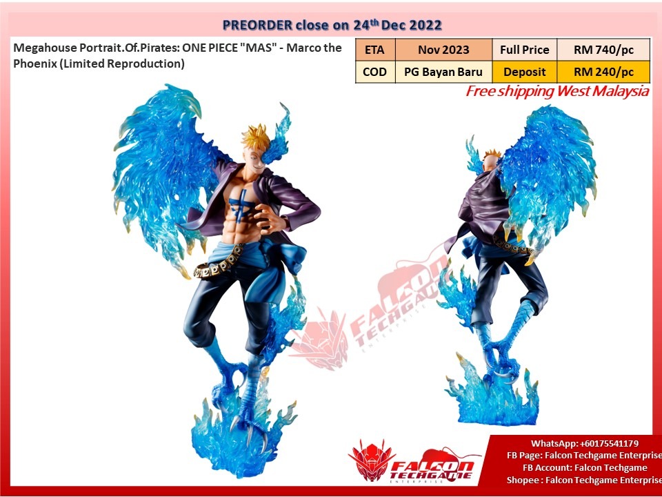 Preorder Megahouse POP Portrait.Of.Pirates: ONE PIECE "MAS" - Marco the ...