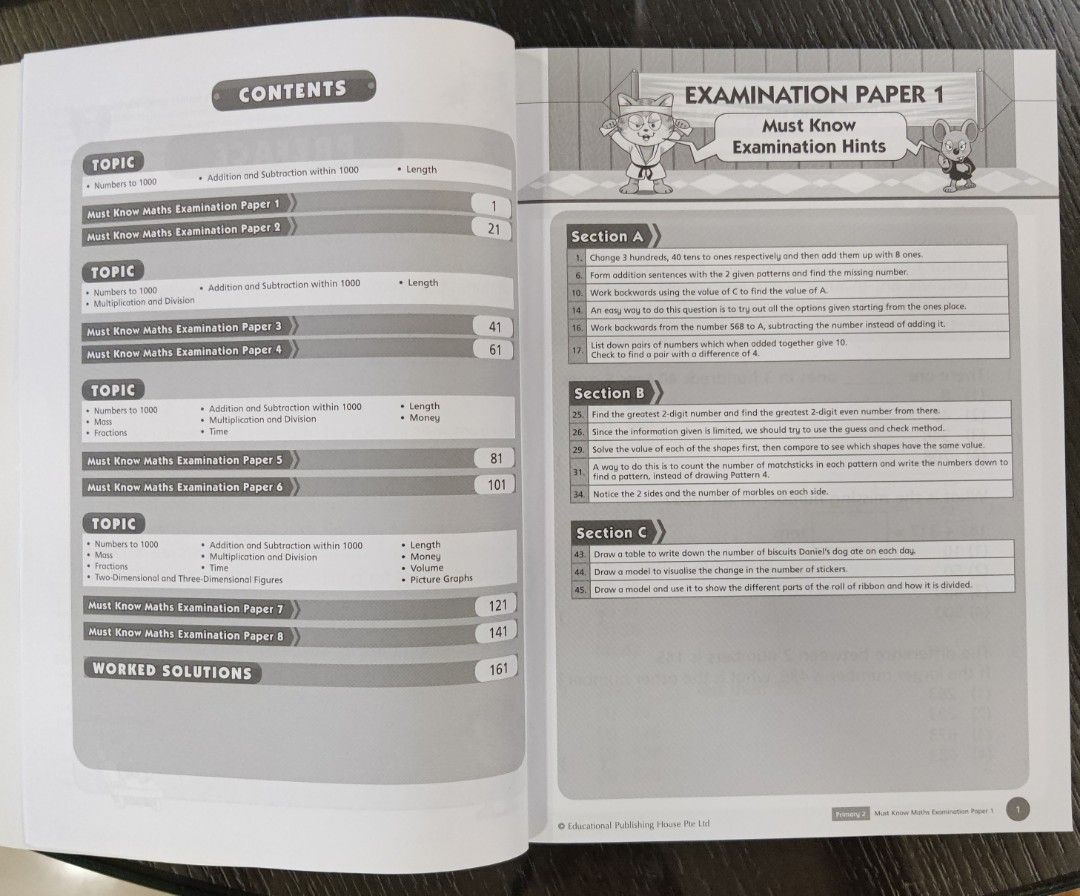 Primary 2 assessment book / P2 maths exam practice, Hobbies & Toys ...