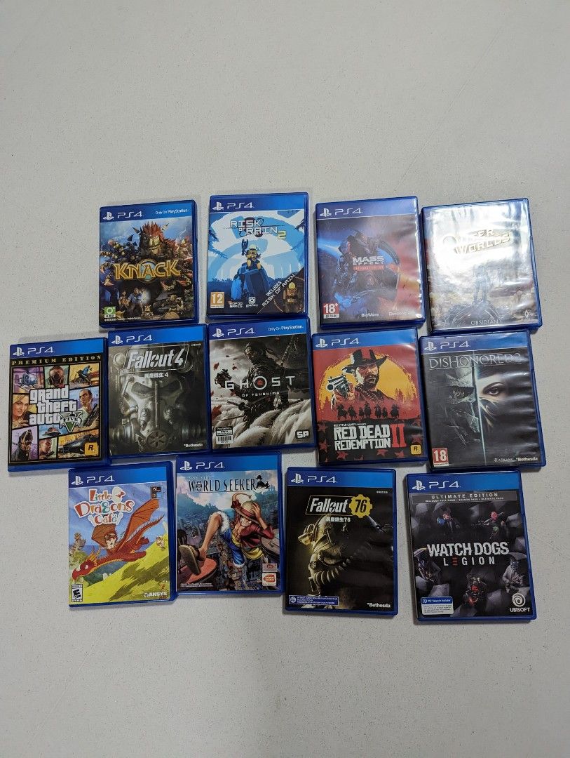 Ps4 playstation 4 red read redemption 2 knack risk of rain 2 mass ...