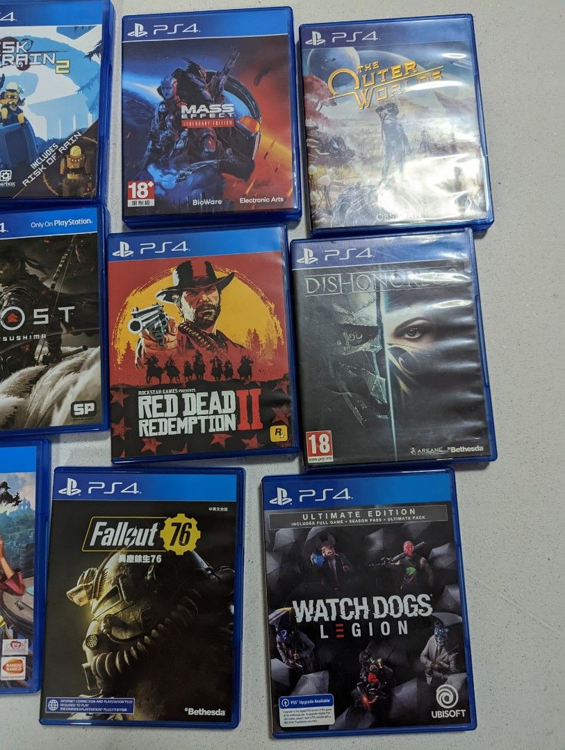 Ps4 playstation 4 red read redemption 2 knack risk of rain 2 mass ...