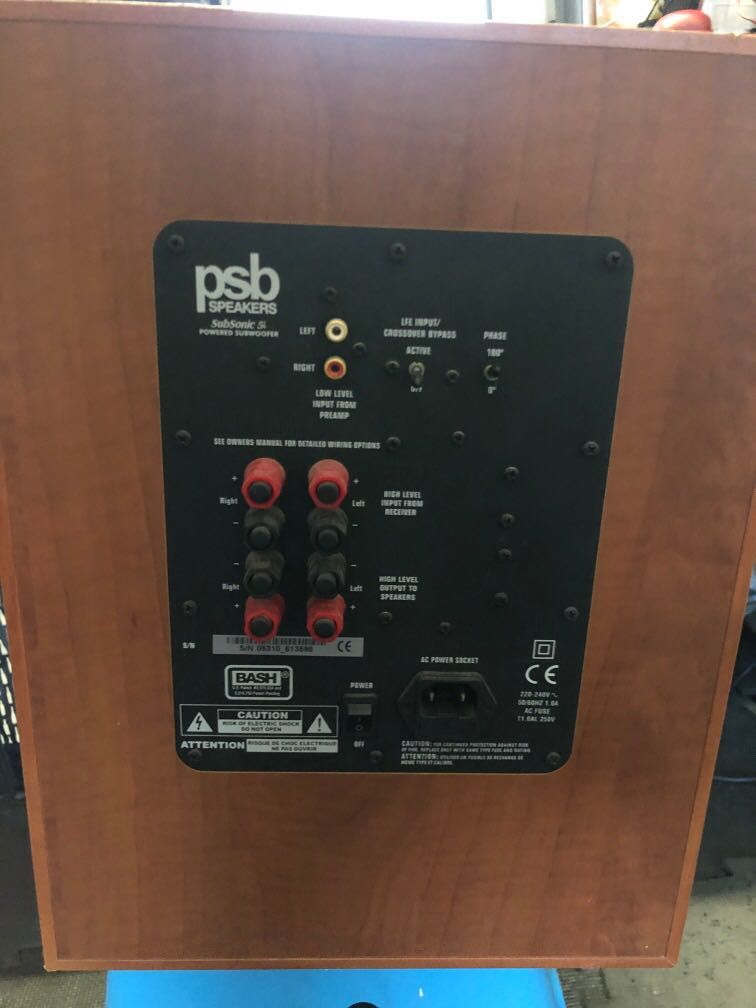 PSB Subsonic 5i 10 inch sub, Audio, Soundbars, Speakers & Amplifiers on ...