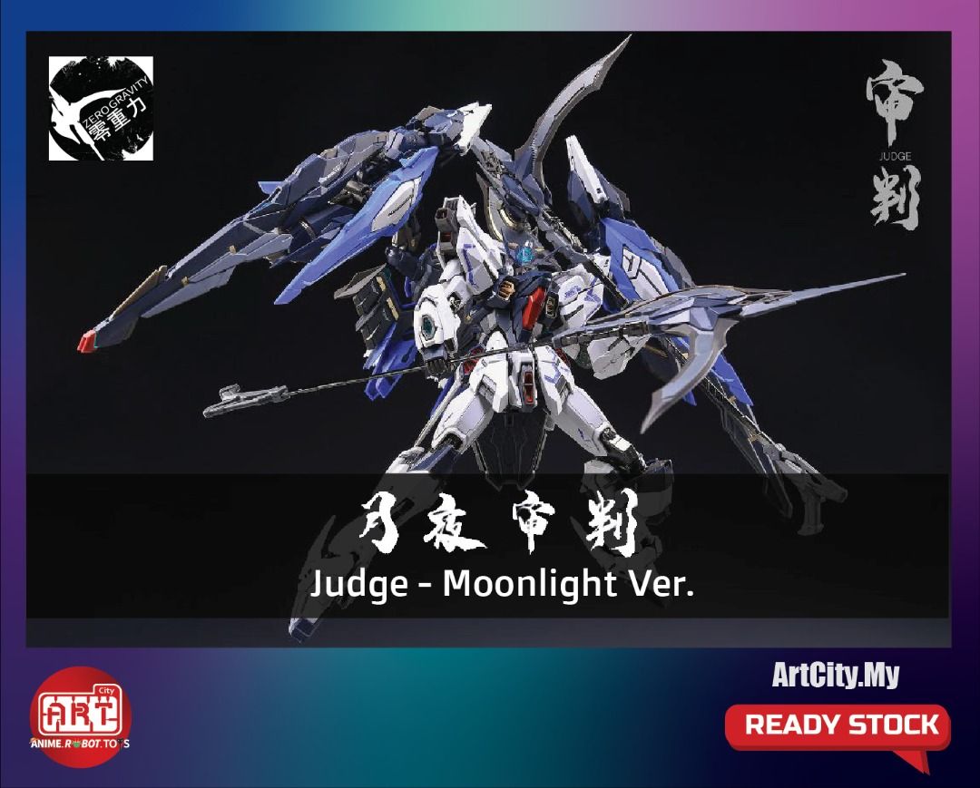 (READY STOCK) Zero Gravity - HIRM MG - Judge Gundam - Moonlight Ver. - 1/100 Scale, Hobbies ...